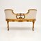 Antique French Carved Gilt Wood Settee, 1880s for sale at Pamono