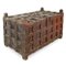 Large Wooden and Metal Chest with Red Patina for sale at Pamono
