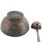 17th Century Heavy Copper Bowl with Tin Covered Ladle for sale at Pamono