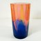 Vintage Orange and Blue Resin Vase by Steve Zoller for sale at Pamono