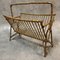 Mid-Century French Rattan Magazine Rack, 1950s for sale at Pamono