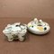 Italian Modern Ceramic Deruta Boxes, 1960s, Set of 2 for sale at Pamono