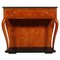 Art Deco Italian Blonde Walnut Console Table from Gaetano Borsani ...