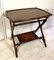 Antique Bamboo Leg Butler Table with Leather Print Tray for sale at Pamono