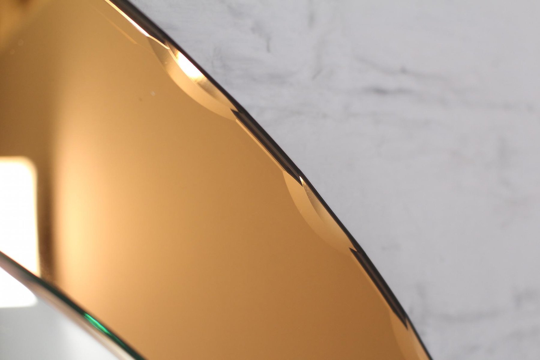 Round Mirror in Beveled Style by Max Ingrand for Planilux for sale at ...