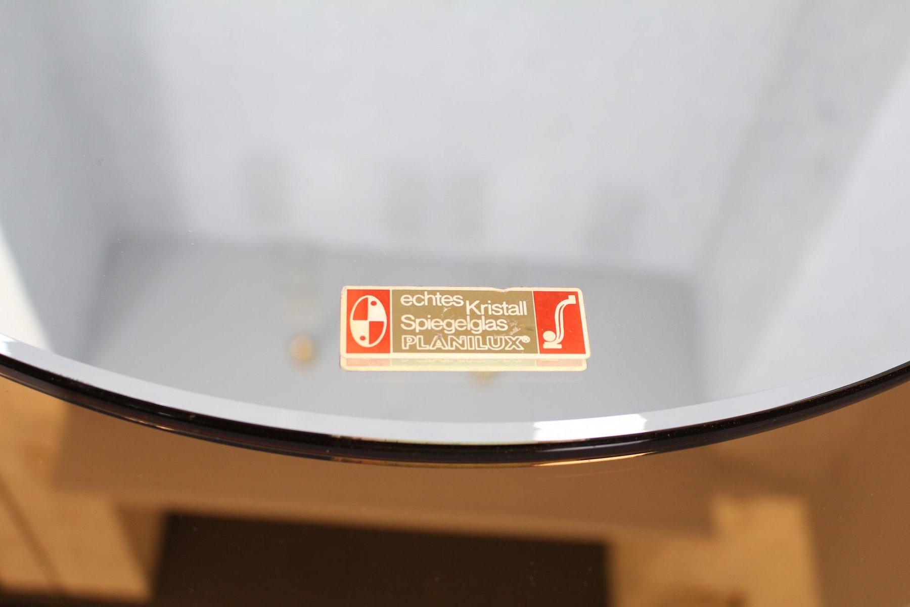 Round Mirror in Beveled Style by Max Ingrand for Planilux for sale at ...