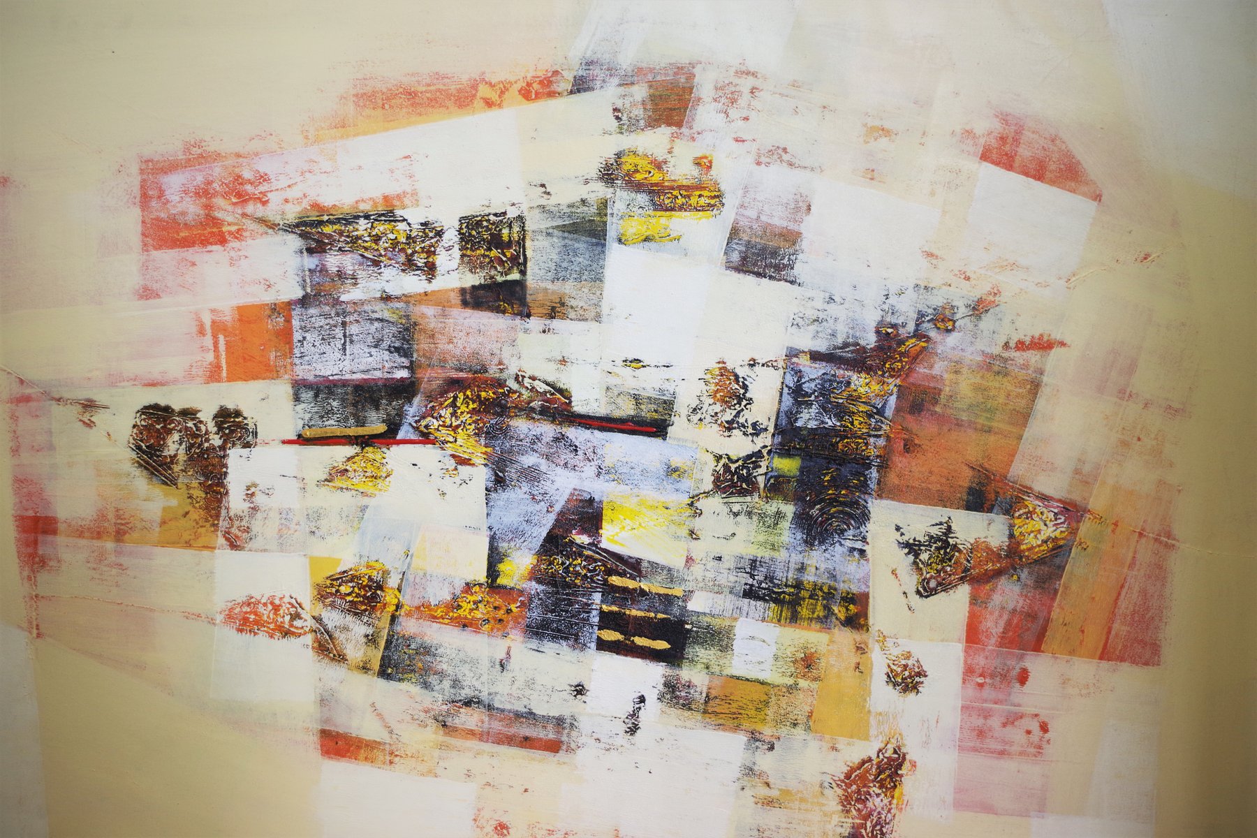 Abstract Painting on Canvas, 2000s for sale at Pamono