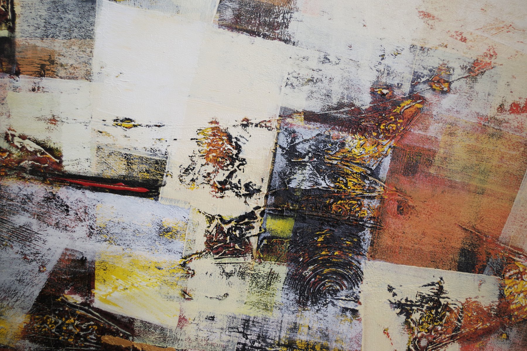 Abstract Painting on Canvas, 2000s for sale at Pamono