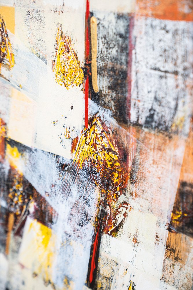 Abstract Painting on Canvas, 2000s for sale at Pamono