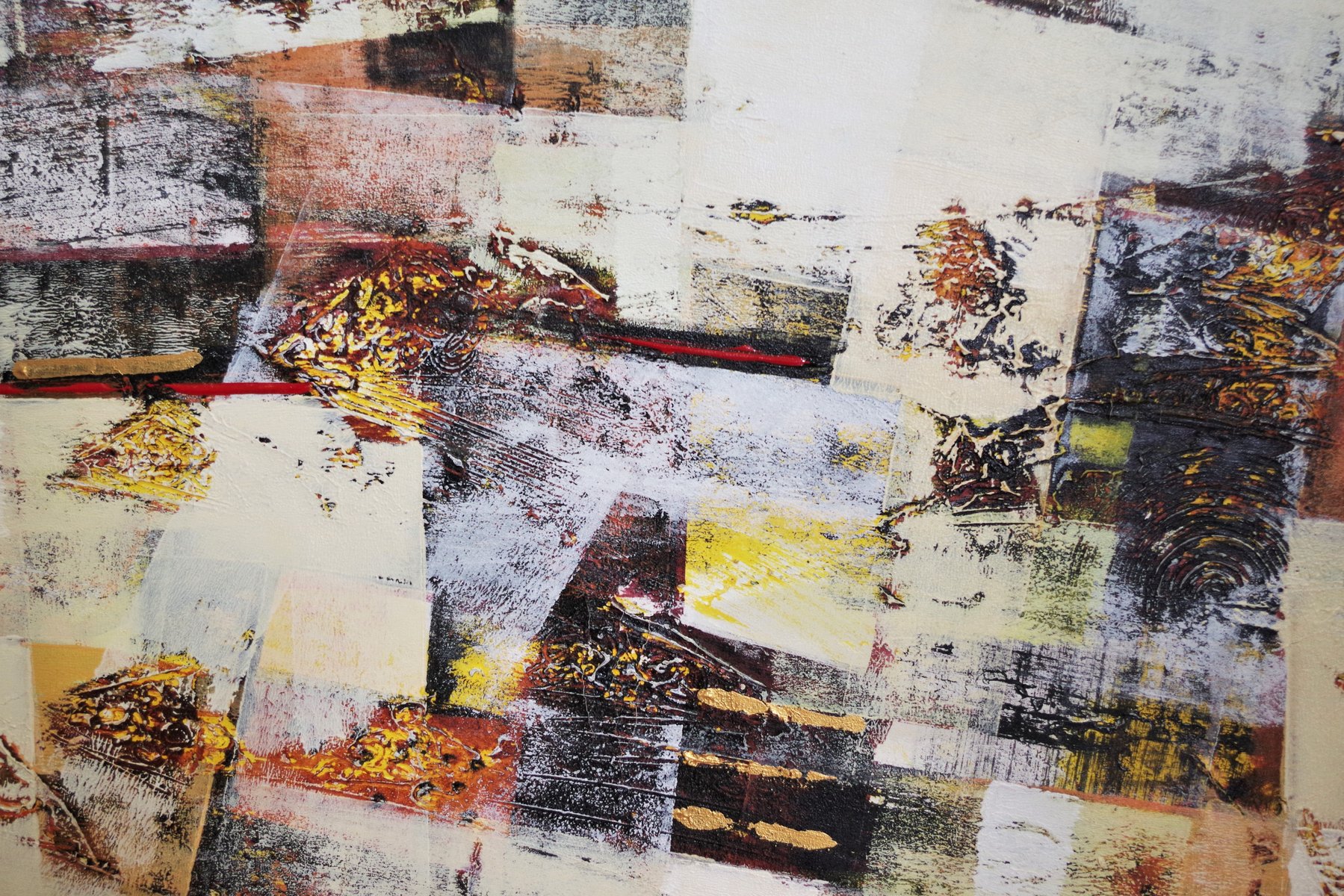 Abstract Painting on Canvas, 2000s for sale at Pamono