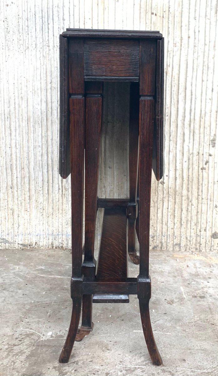 19th-Century Victorian Small Folding Side Table for sale at Pamono