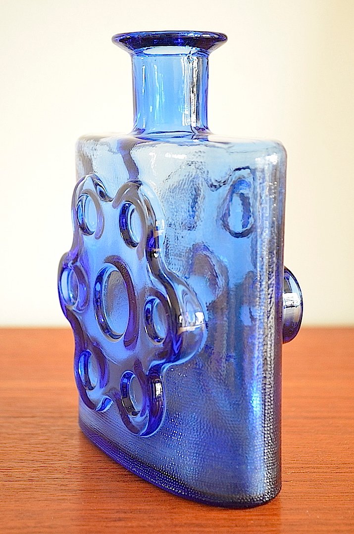 Cauccability Vase by Erkkitapio Syneous for Riihimaen Glass Oy, 1960s ...