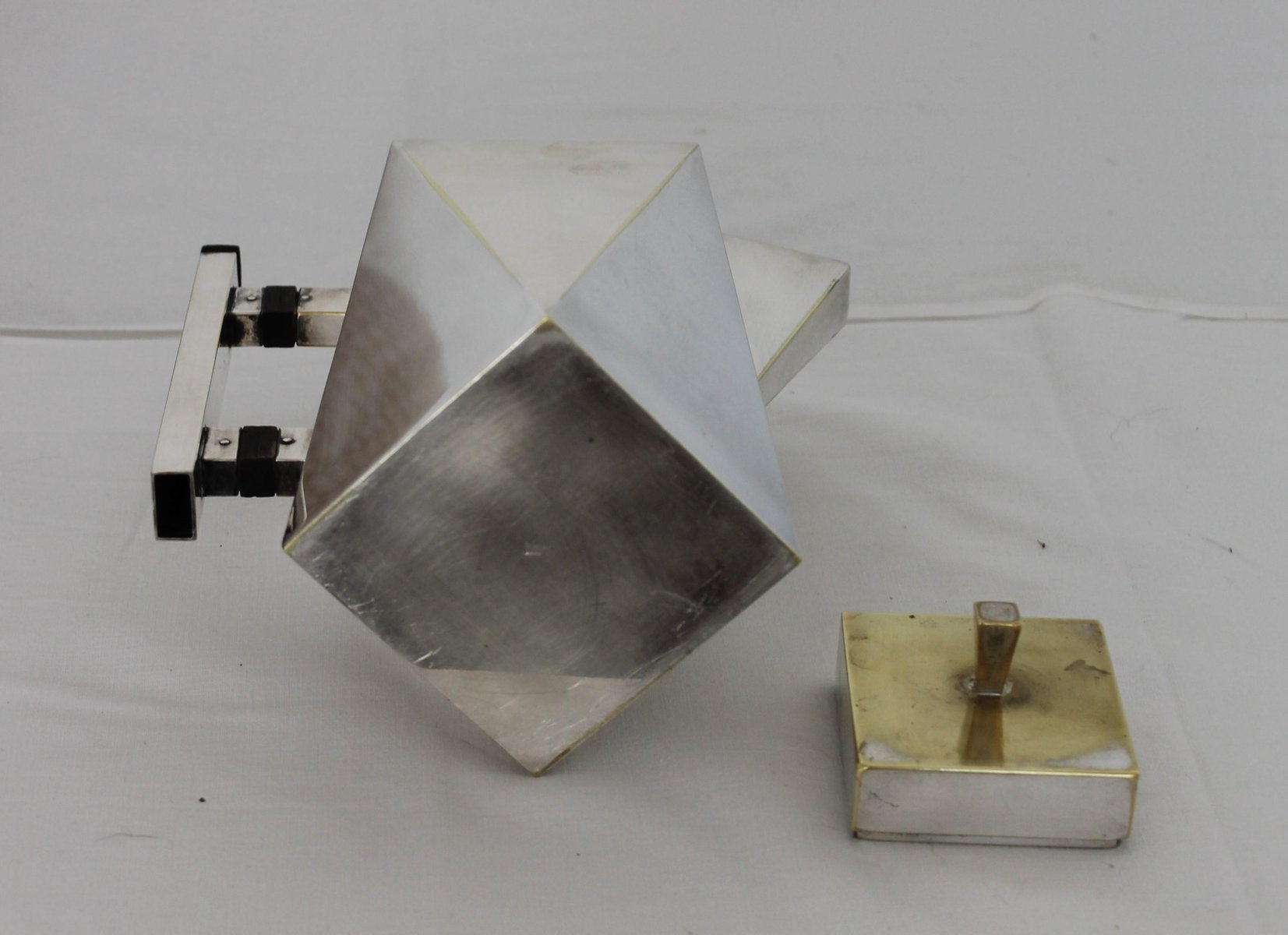 Art Deco Geometric Italian Silver Plate Coffee Pot in Charles Boyton ...