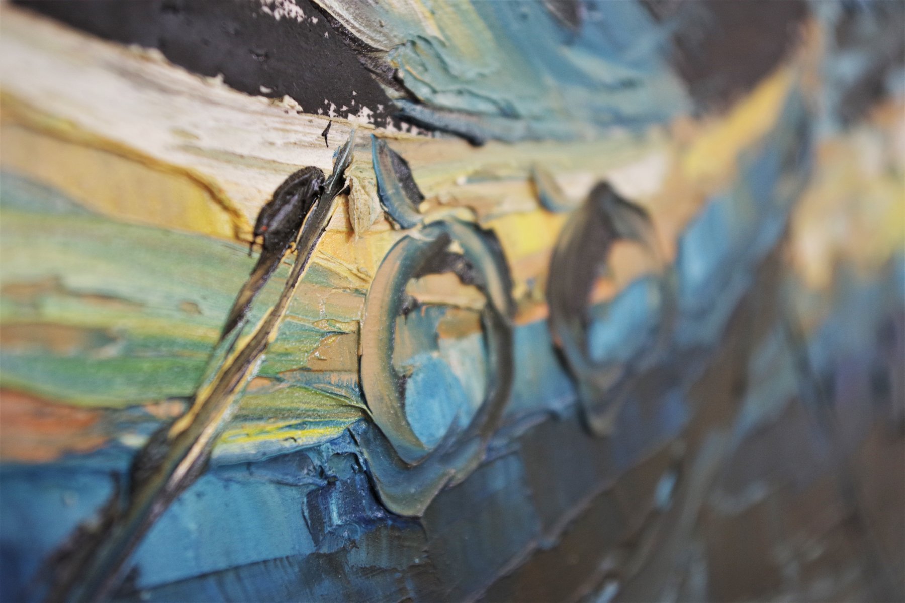 Boats on Water, 2000s, Canvas Painting for sale at Pamono