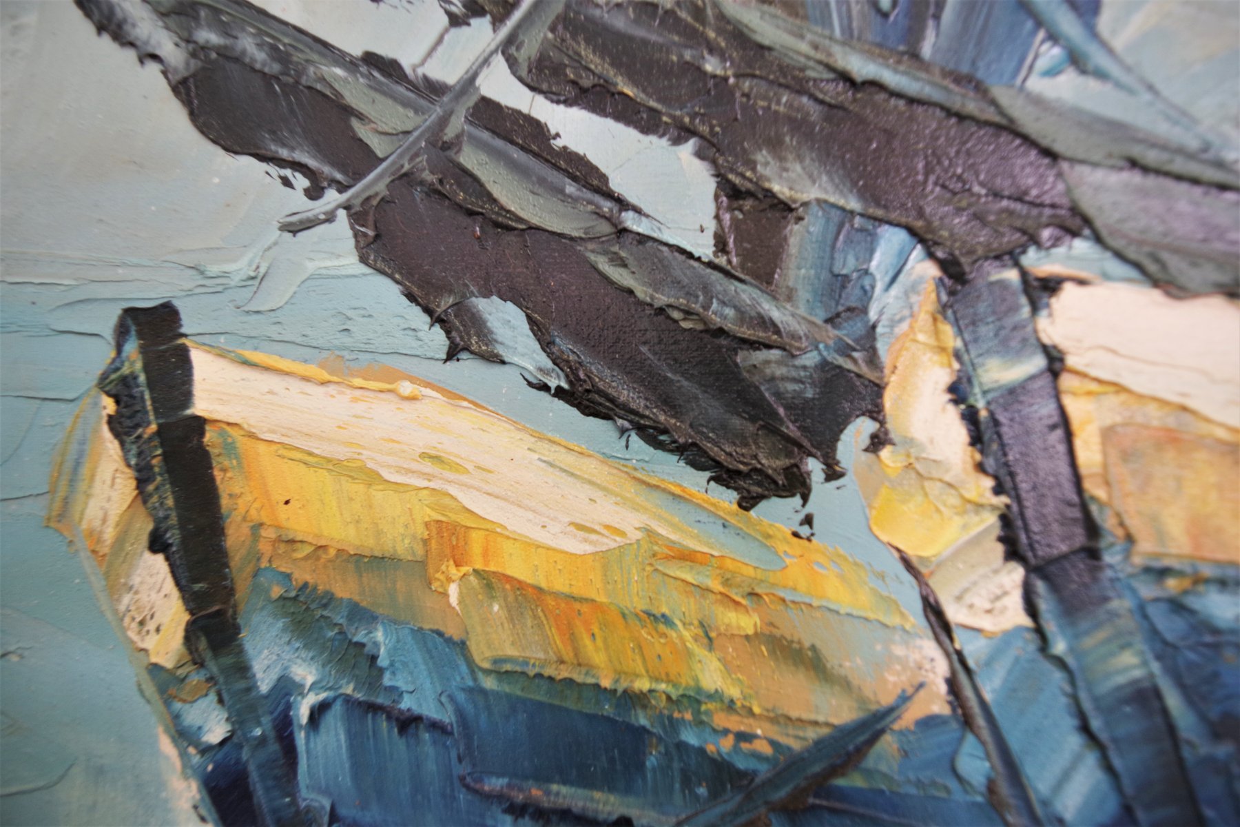 Boats on Water, 2000s, Canvas Painting for sale at Pamono