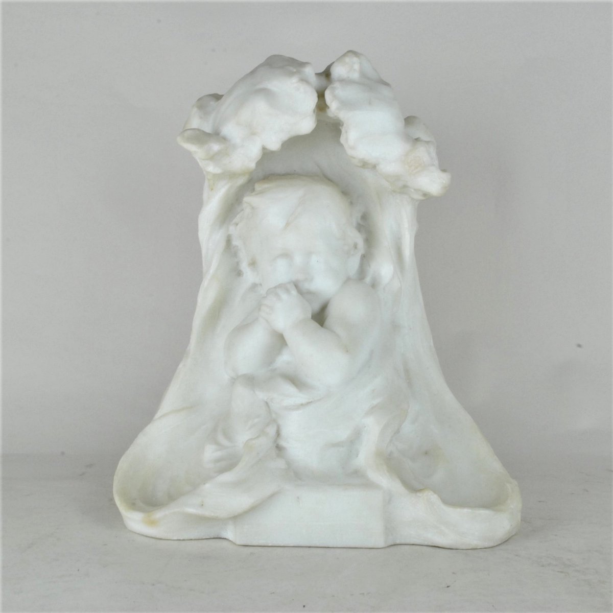 E. Fortiny, Marble Baby, Late 19th-Century for sale at Pamono