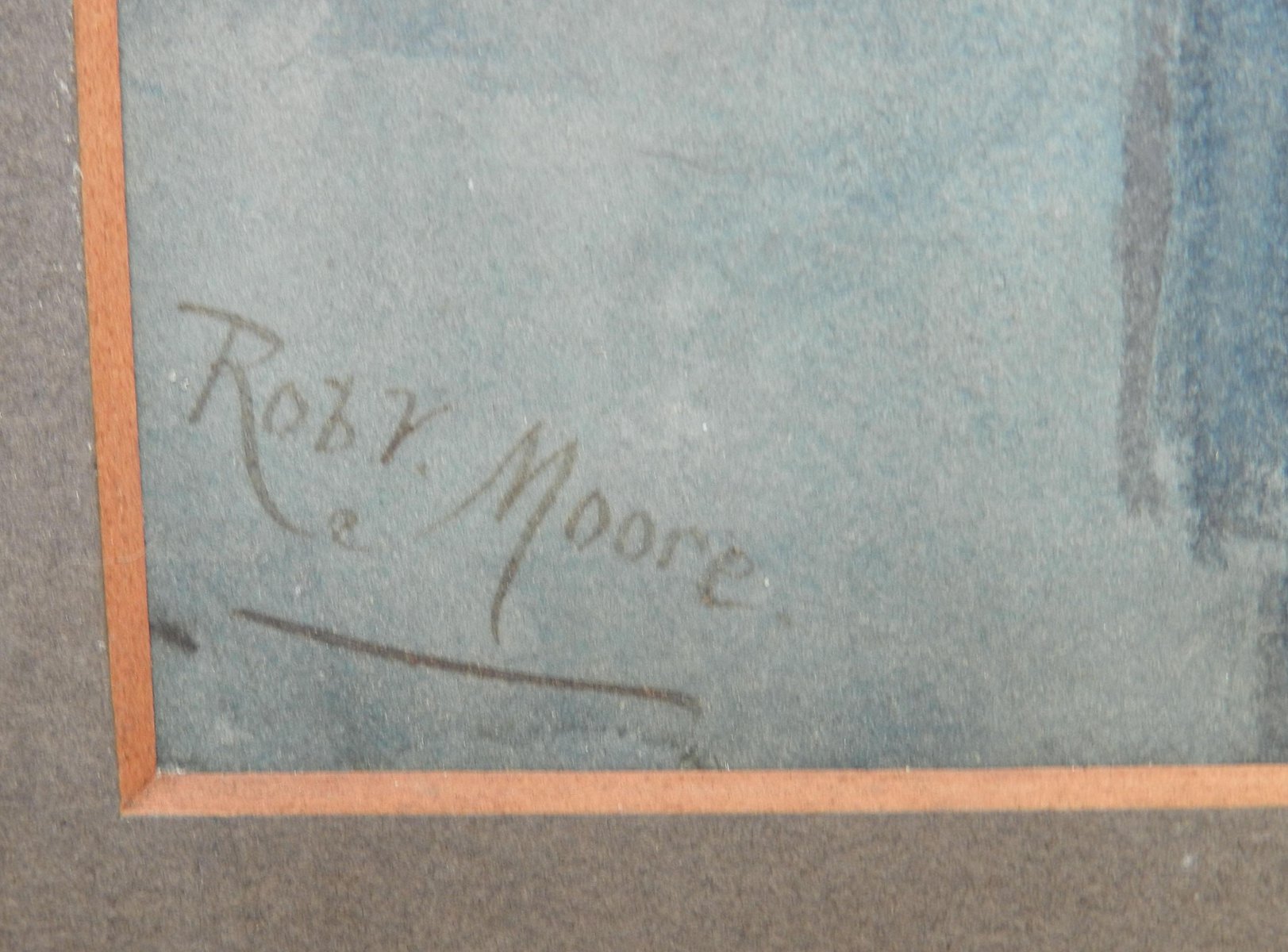 Rain Watercolor by Rob Moore, Early 20th Century for sale at Pamono