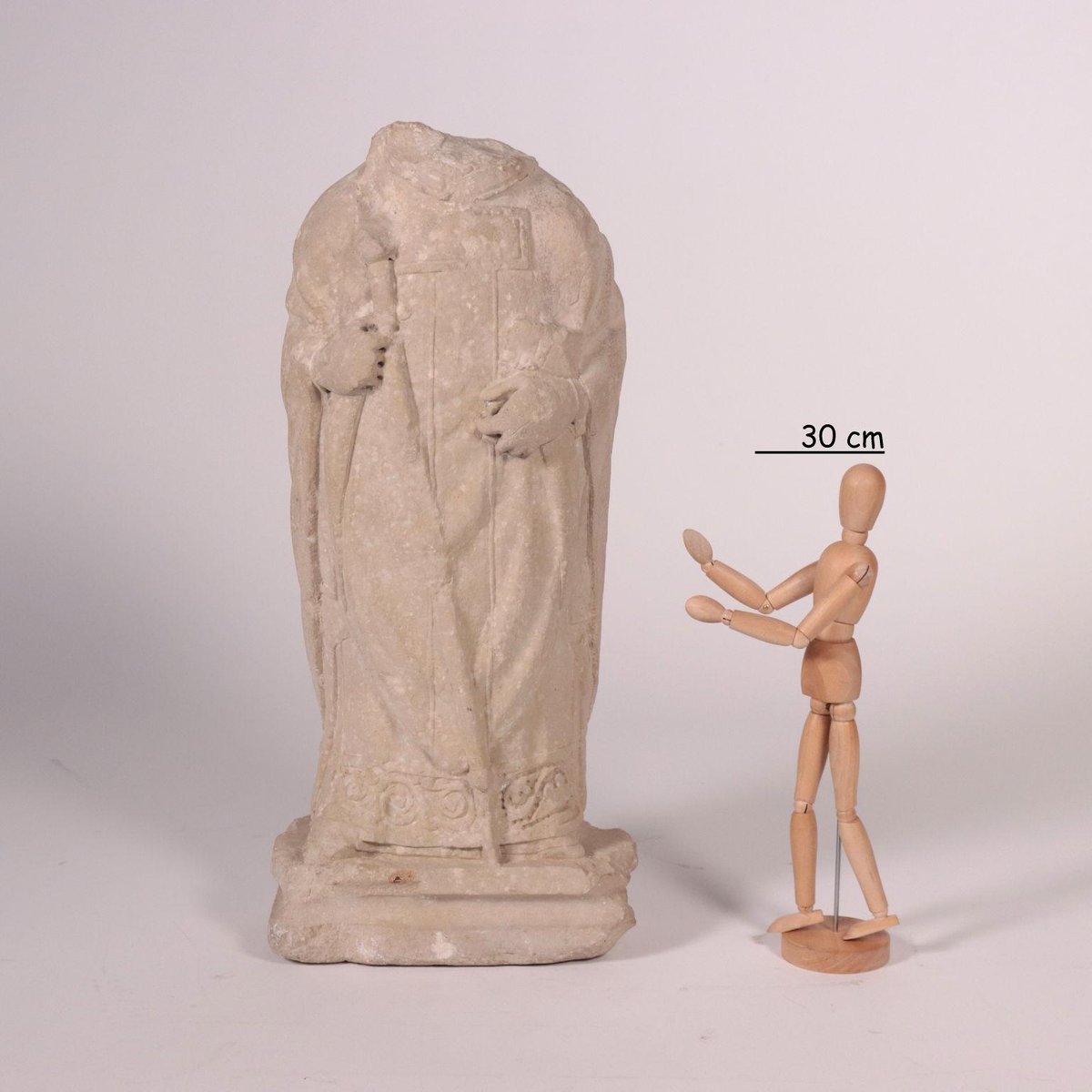 Headless Bishop, Stone Statue for sale at Pamono