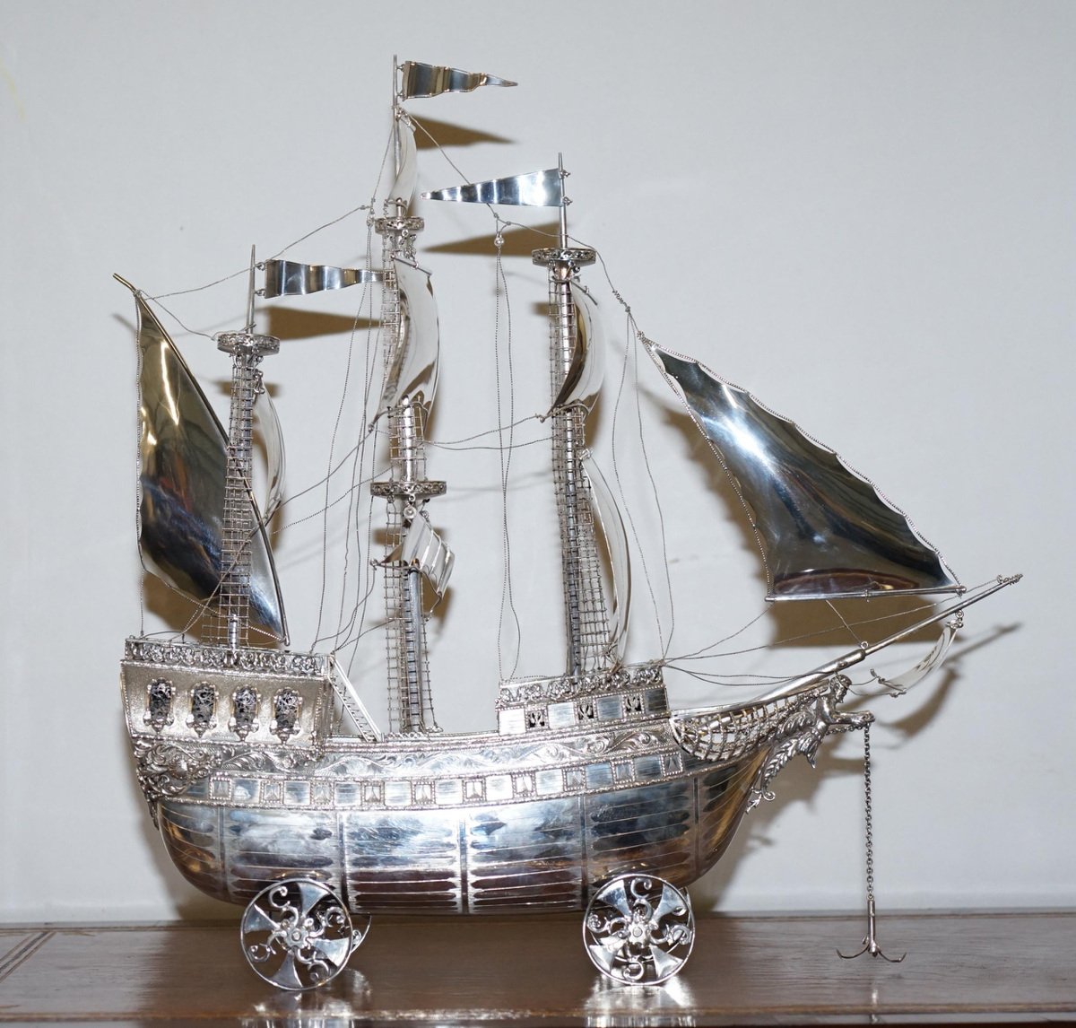 Large & Solid 925 Silver Boat from International Bullion & Metal ...