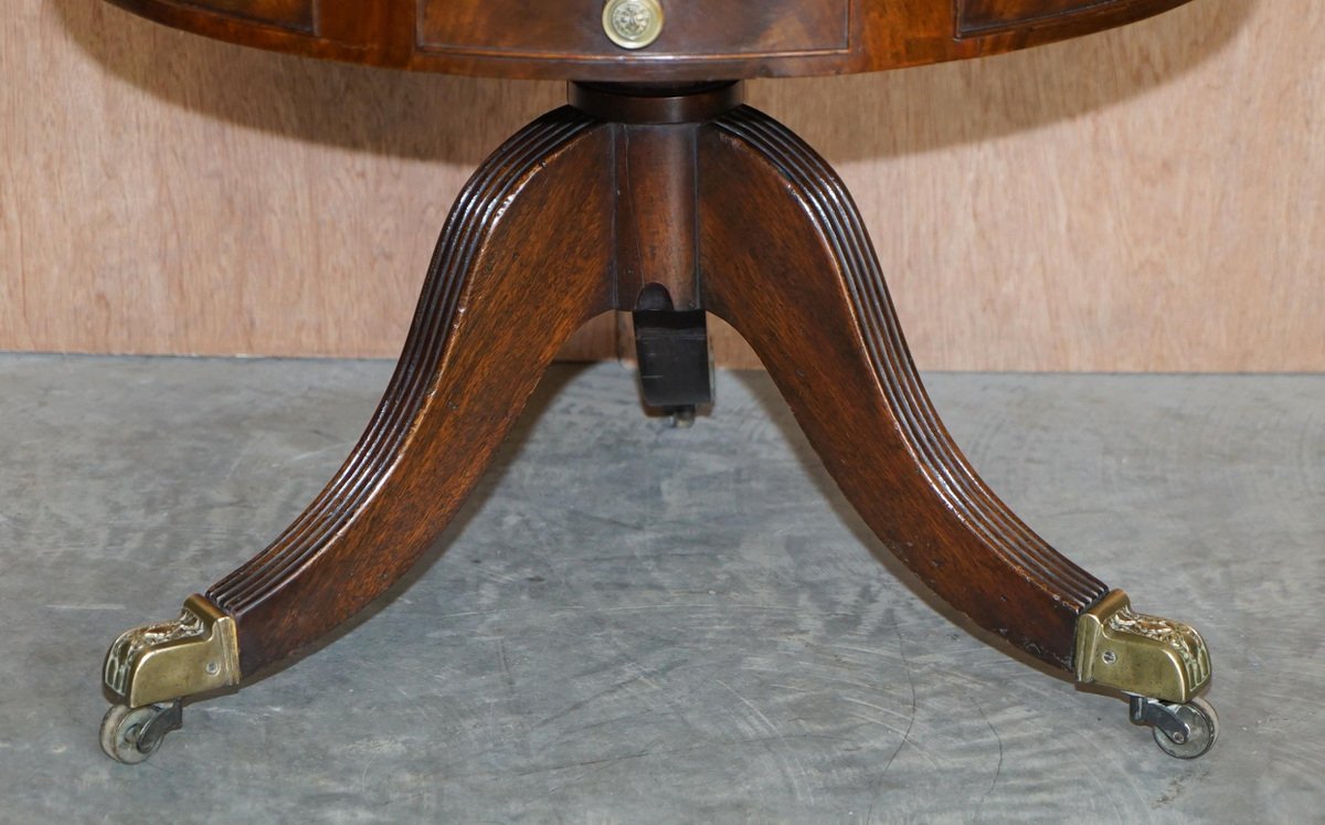 Regency Revolving Hardwood Library Bookcase with Faux Books, 1810s for ...