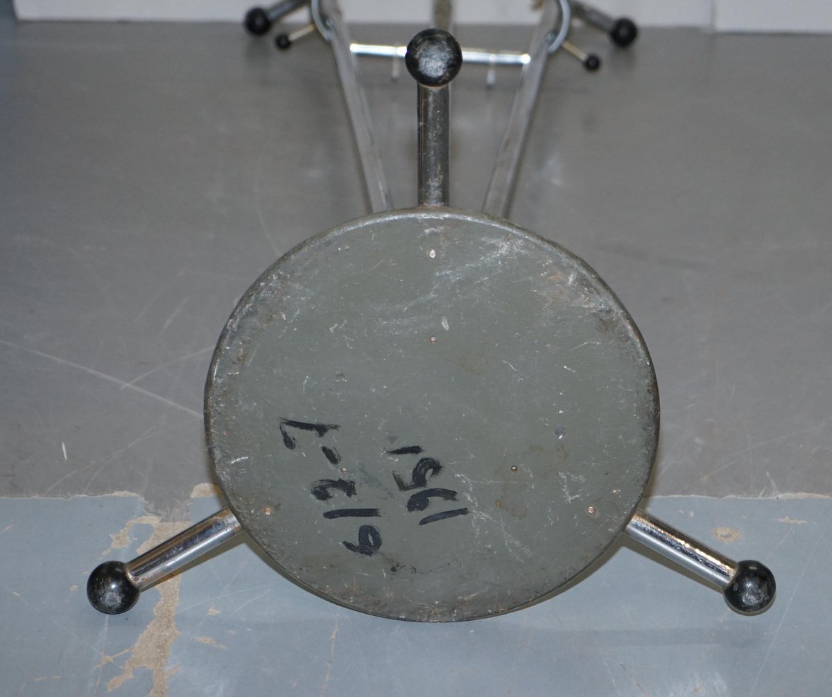 Art Deco Industrial Military Steel Atomic Coat Rack & Hat Stand, 1930s ...