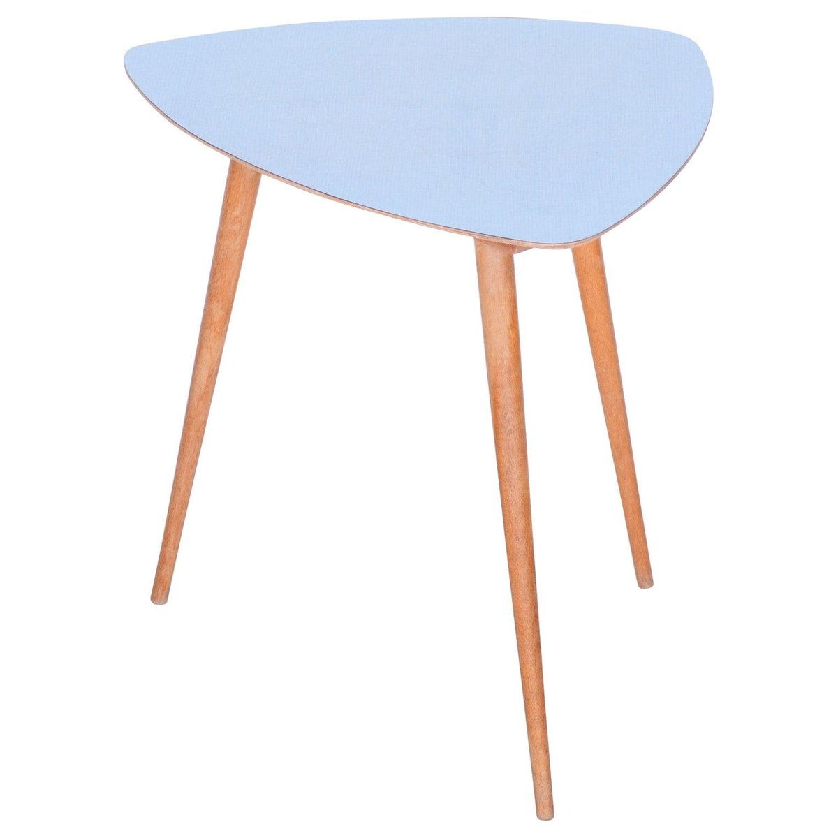 Small Blue Table, 1950s for sale at Pamono