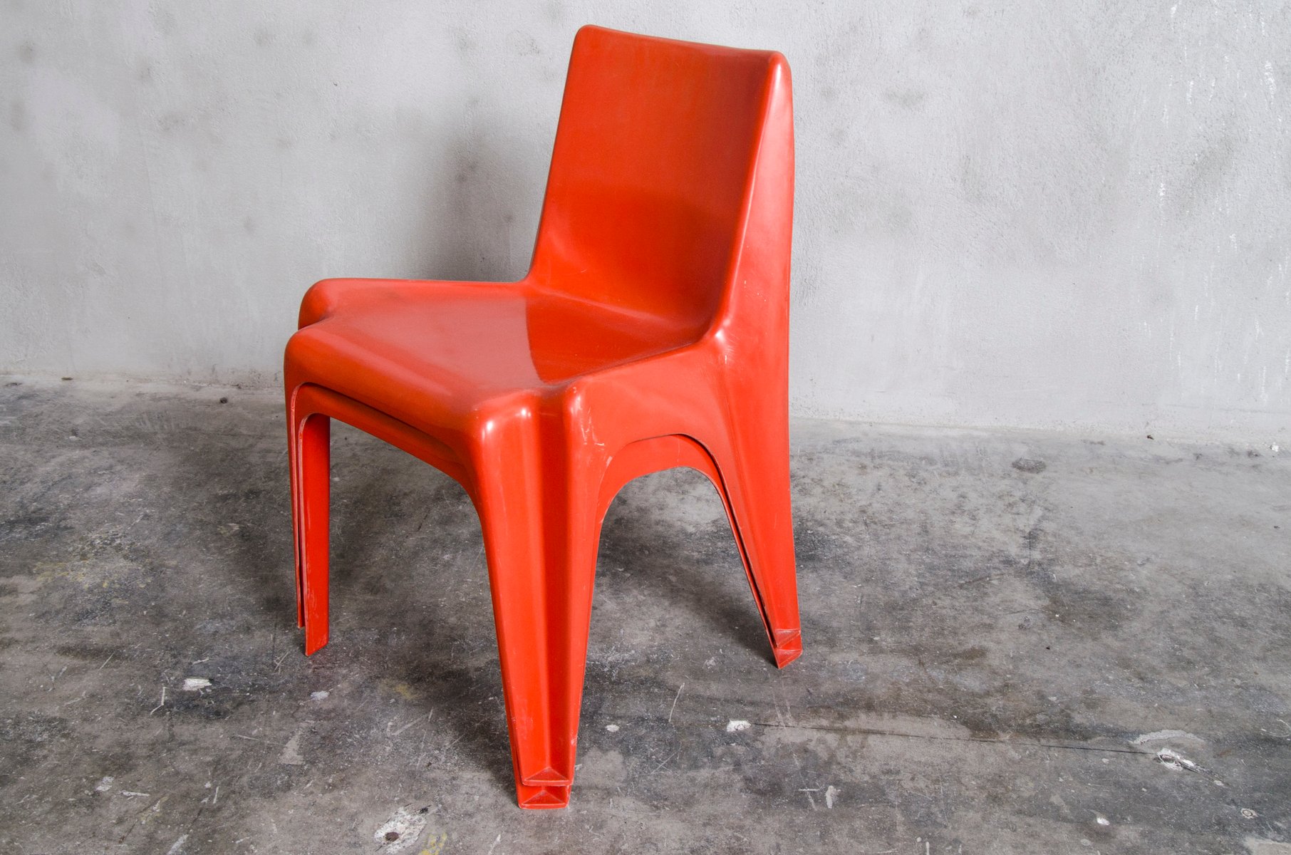 Vintage Ba1171 Chairs by Helmut Bätzner for Bofinger, Set of 2 for sale ...