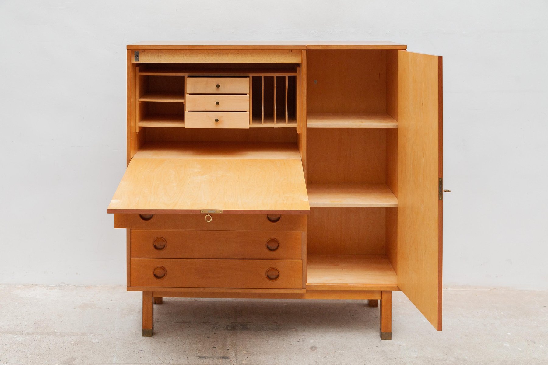 Mid-Century Modern Secretaire, Belgium, 1960s for sale at Pamono