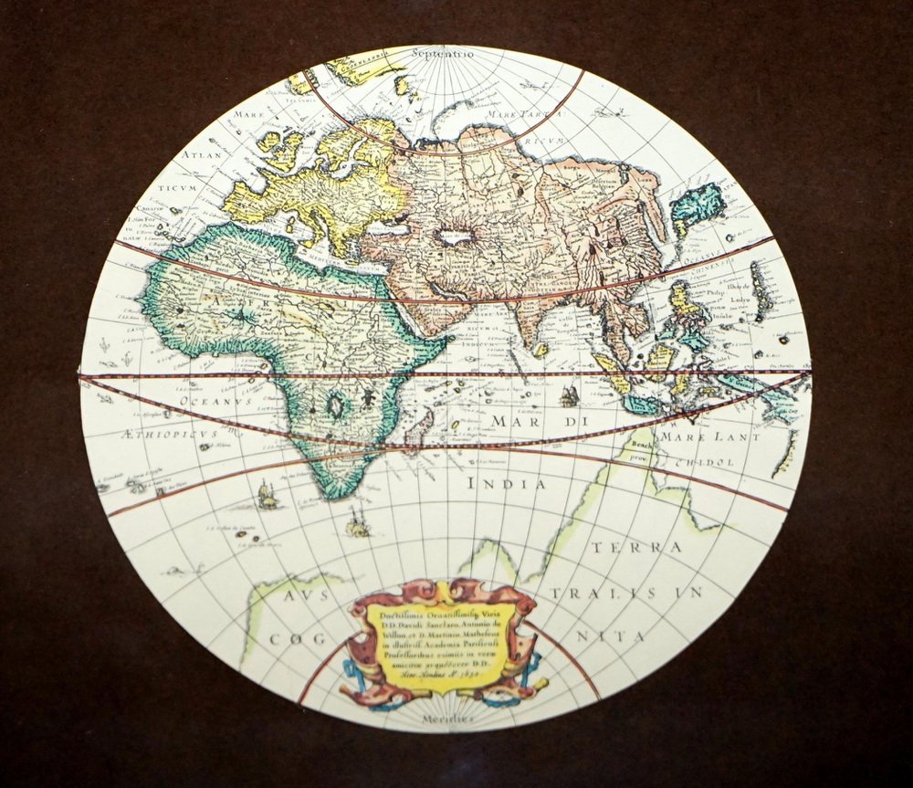 Military Campaign Nesting Tables with World Maps, Set of 3 for sale at ...