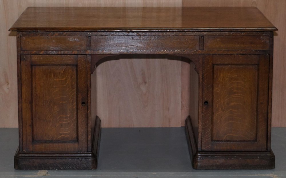 Double Sided Twin Pedestal Partner Desk for sale at Pamono