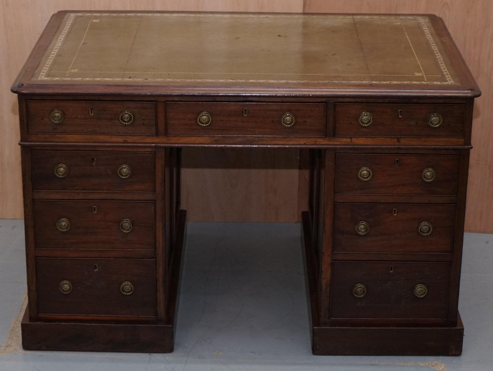 Double Sided Walnut Partner Desk, 1780s for sale at Pamono