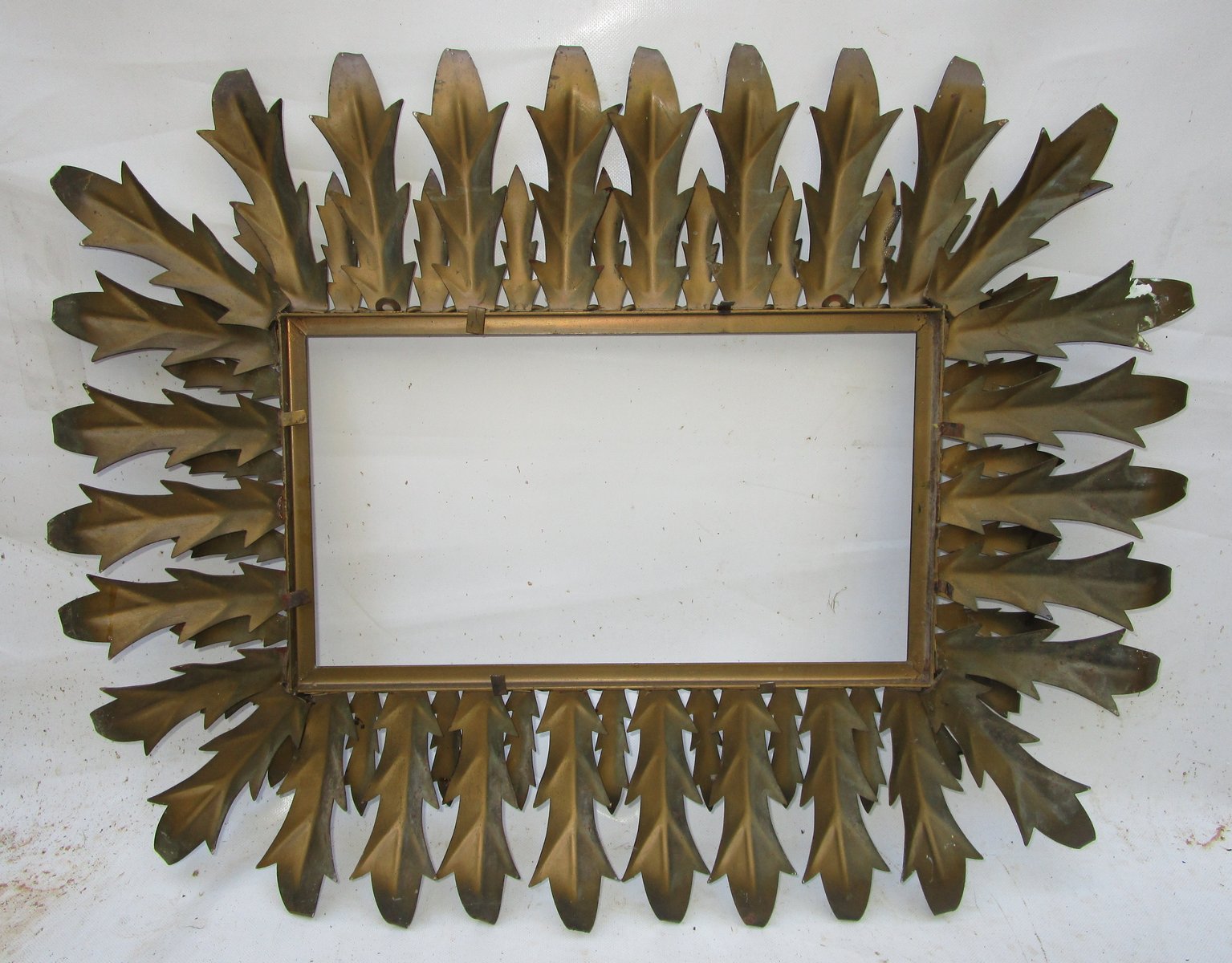 Wrought Iron Sun Mirror for sale at Pamono