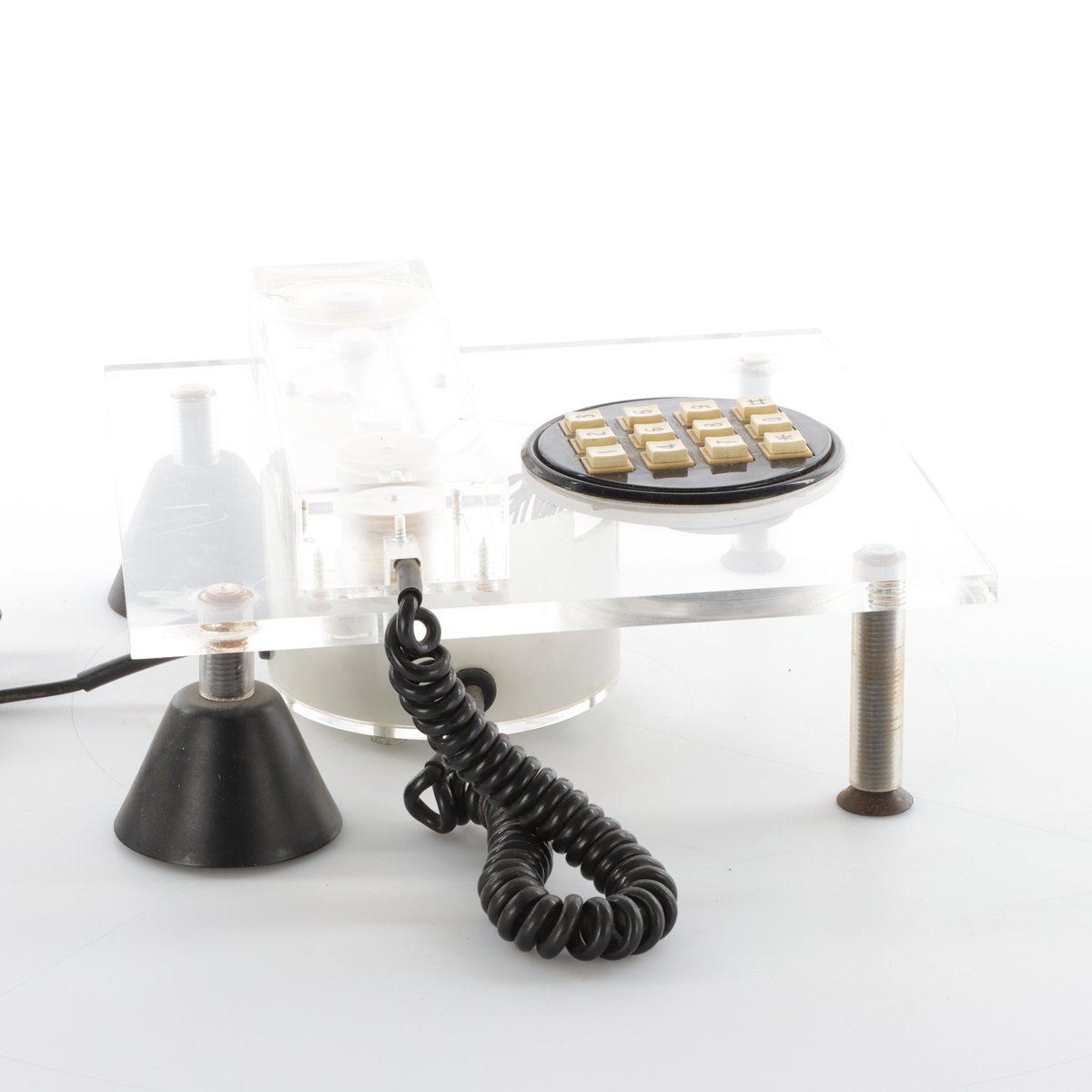 Acrylic Glass Square Telephone for sale at Pamono