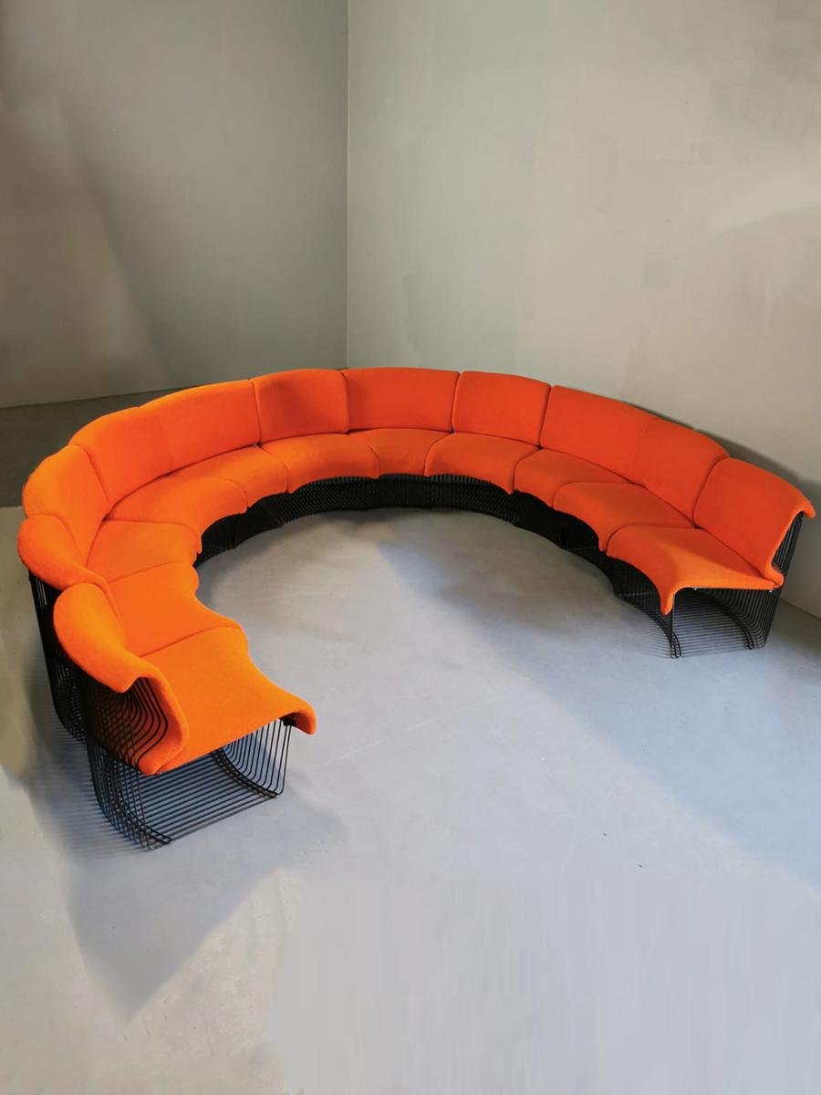 Vintage Pantonova Modular Sofa by Verner Panton for Fritz Hansen, Set ...