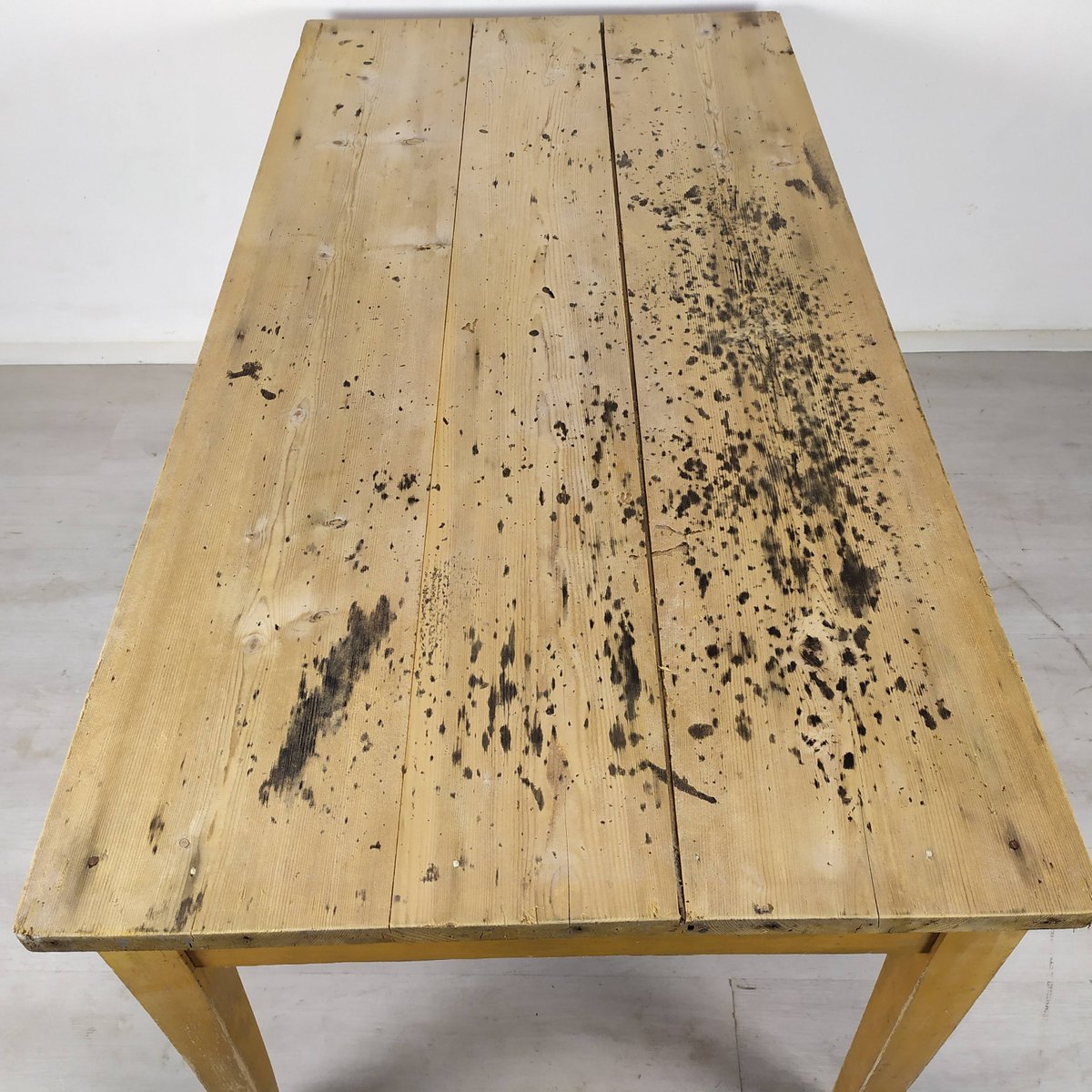 Vintage Rustic Wood Farmhouse Table for sale at Pamono