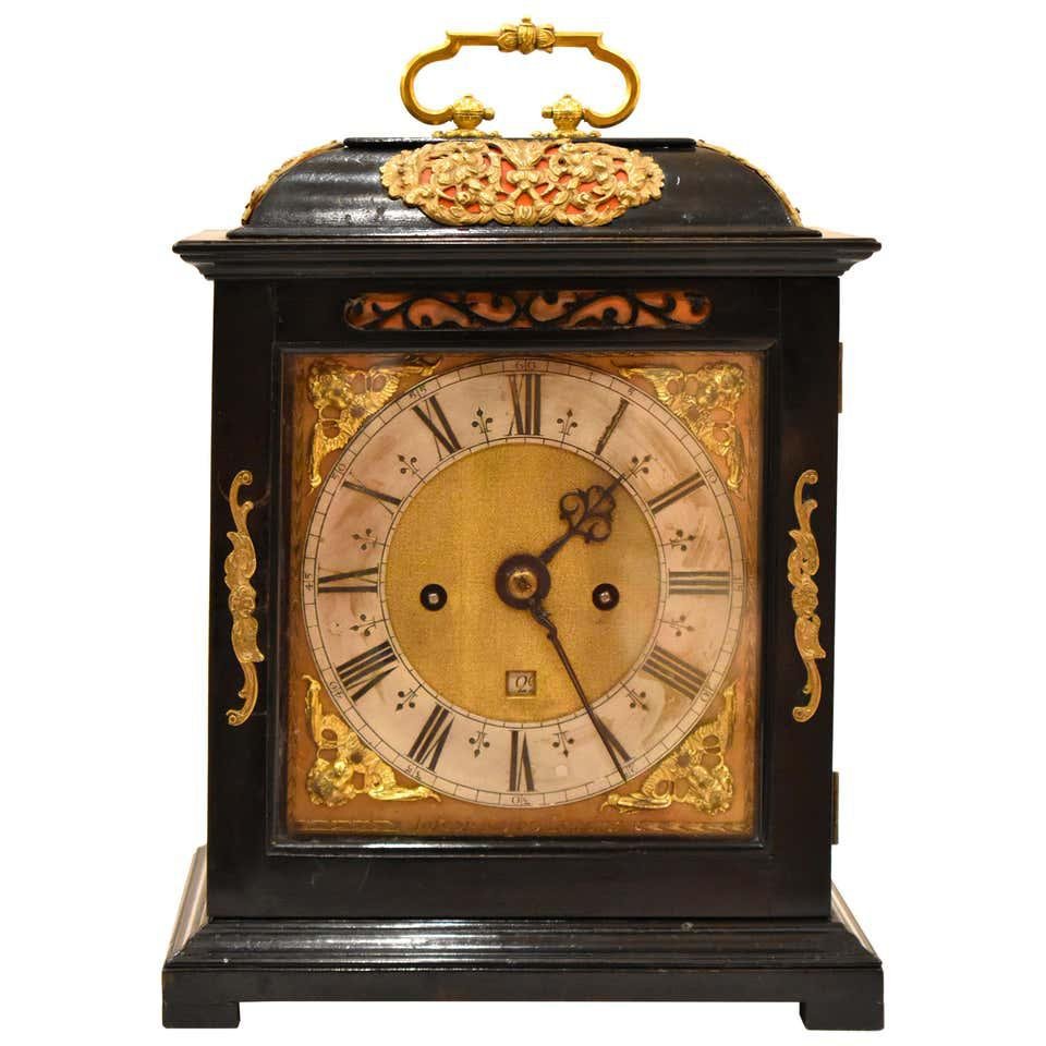 Charles II Ebony Bracket Clock by Joseph Knibb of London, 1670s or ...