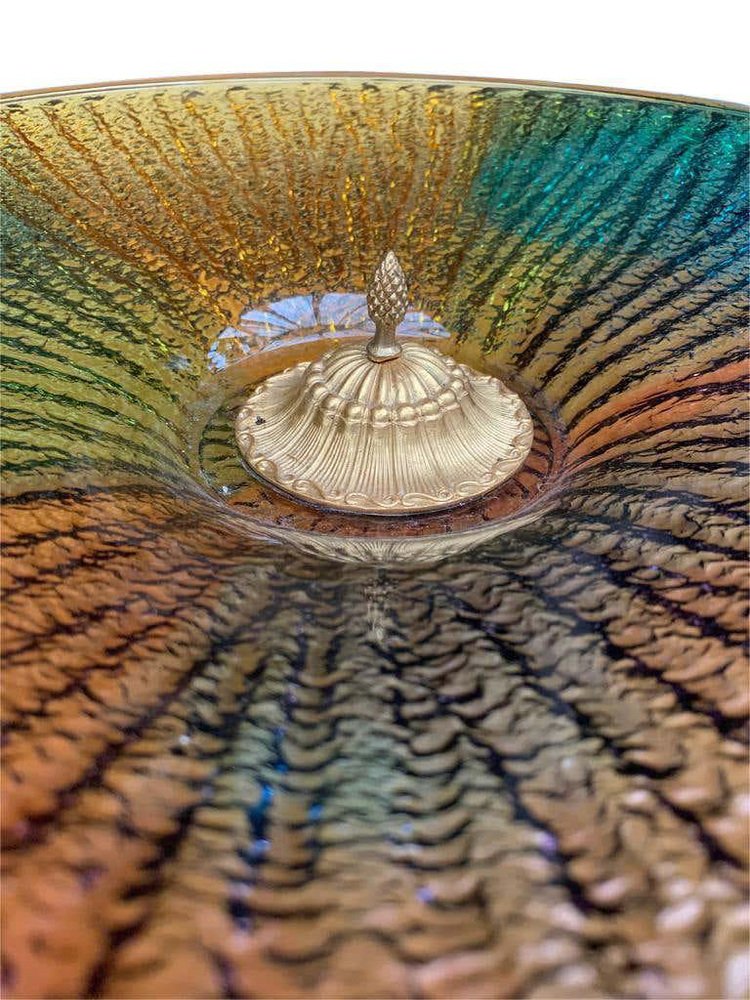 Colored Glass Tazze, 20th Century, Set of 2 for sale at Pamono