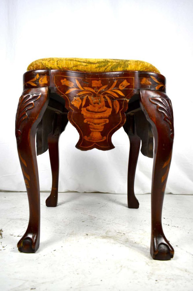 Dutch Marquetry Stool for sale at Pamono