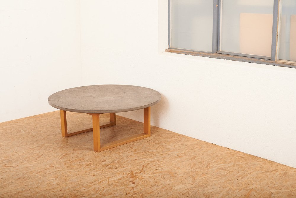 Coffee Table with Solid Beech Frame & Loose Limestone Top, 1960s or ...