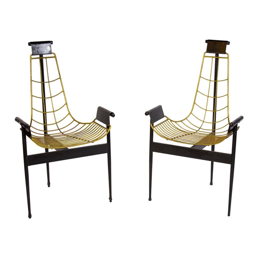 Set of Mid-Century Katavolos T Armchairs, 1955 for sale at Pamono