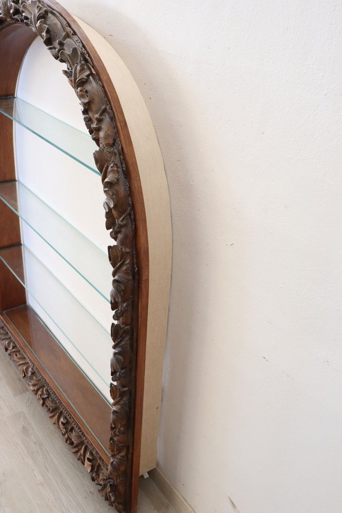 Antique Shelves with Carved Walnut Frame, 1850s for sale at Pamono