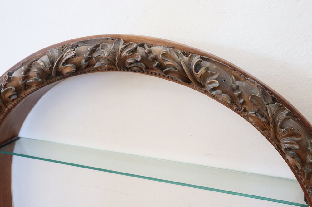 Antique Shelves with Carved Walnut Frame, 1850s for sale at Pamono