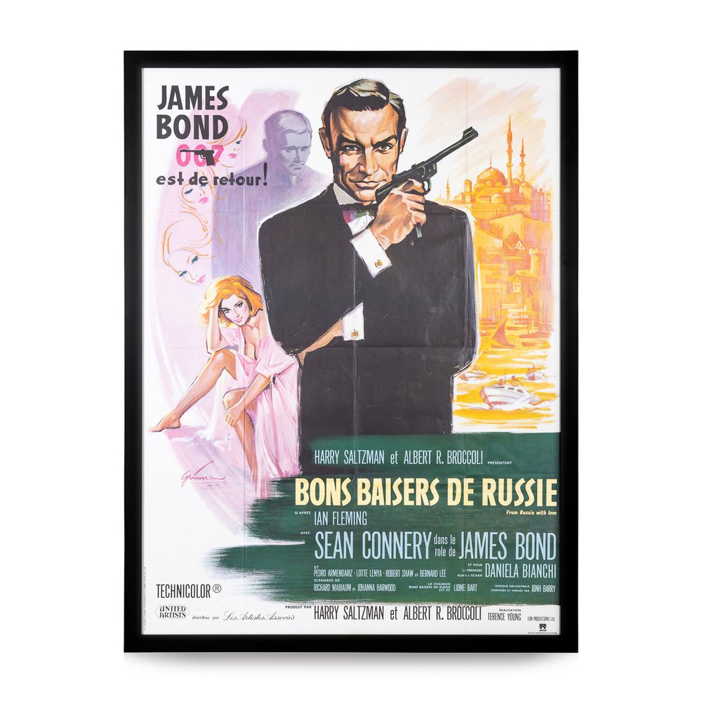 French Re-Release James Bond 007 'From Russia With Love' Poster, 1970s ...