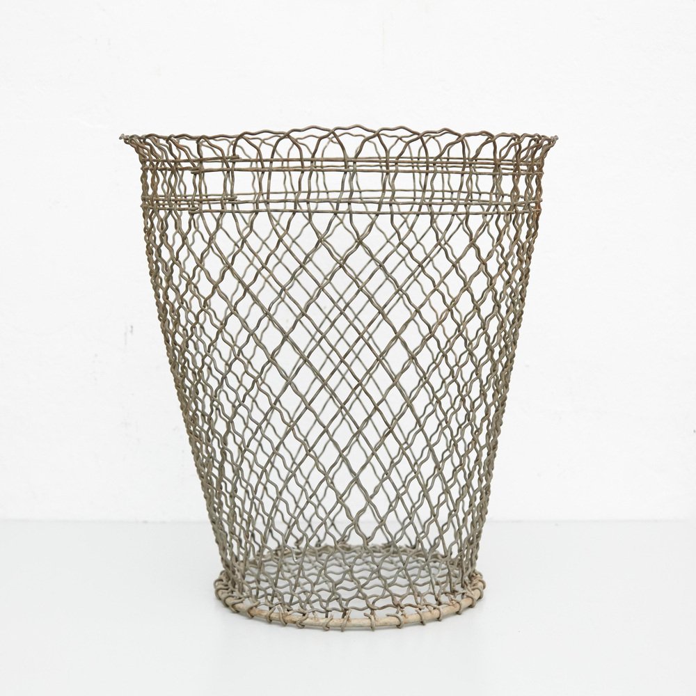 Metal Paper Bin, 1940s for sale at Pamono