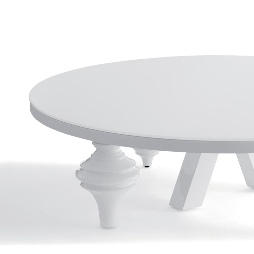 Jaime Hayon White Rounded Multileg White Low Table by BD Barcelona for ...