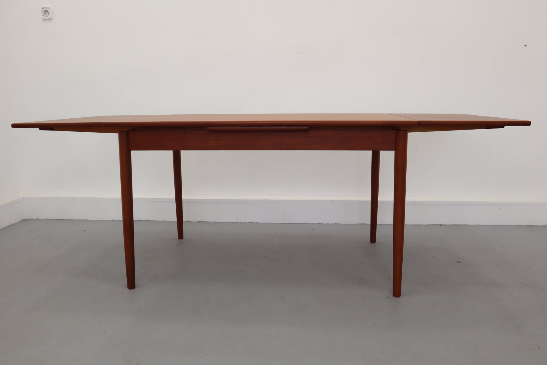 Mid-Century Danish Teak Extending Dining Table from Am Mobler for sale ...