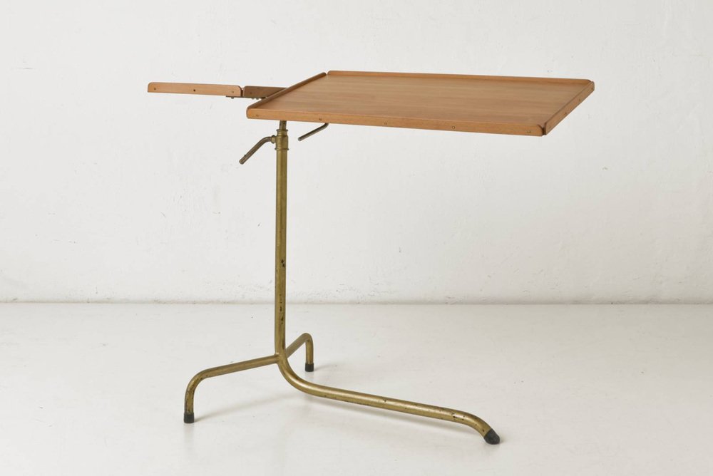 Height-Adjustable Side Table from Hausmann A. G., Switzerland, 1920s ...