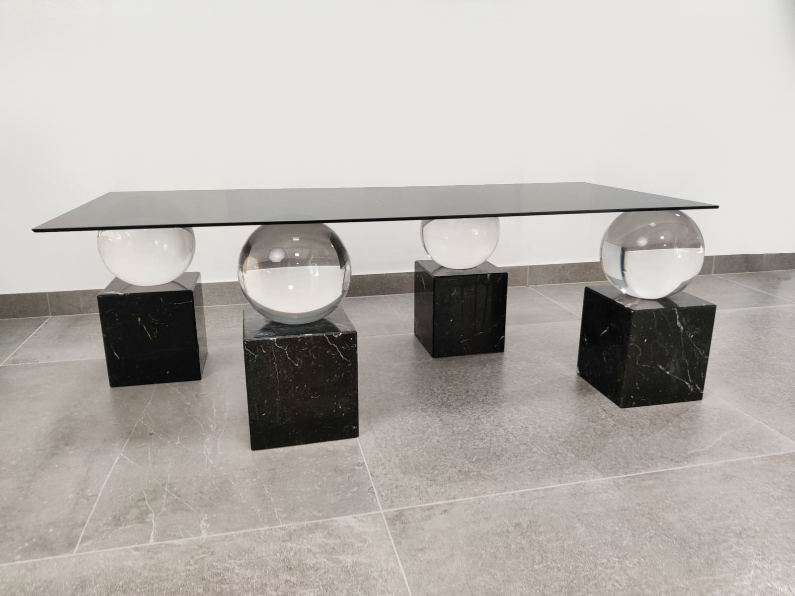 Table with Spheres and Marble, 1970s for sale at Pamono