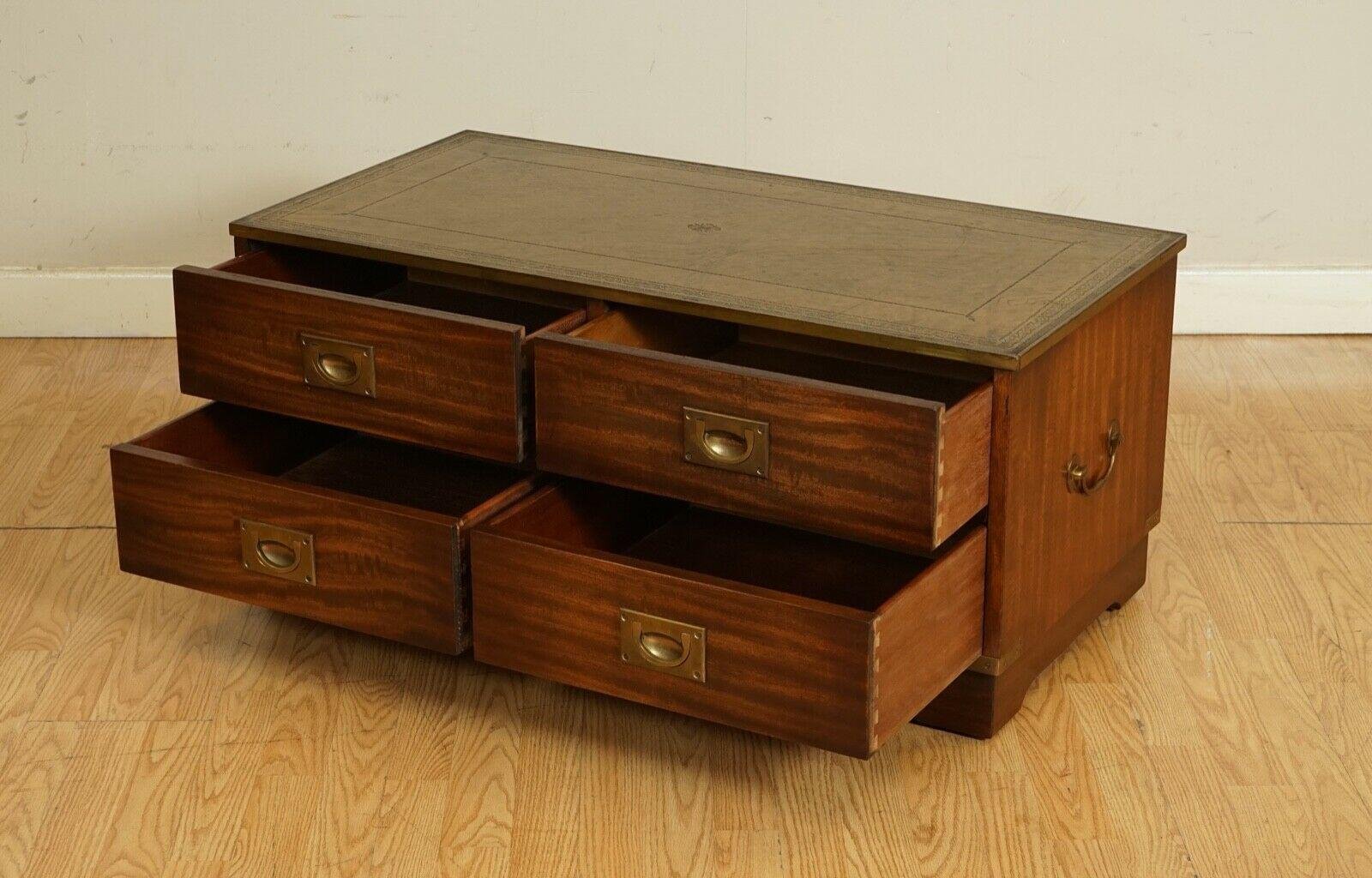 Commode en Cuir Marron de Bevan and Funnel en vente sur Pamono