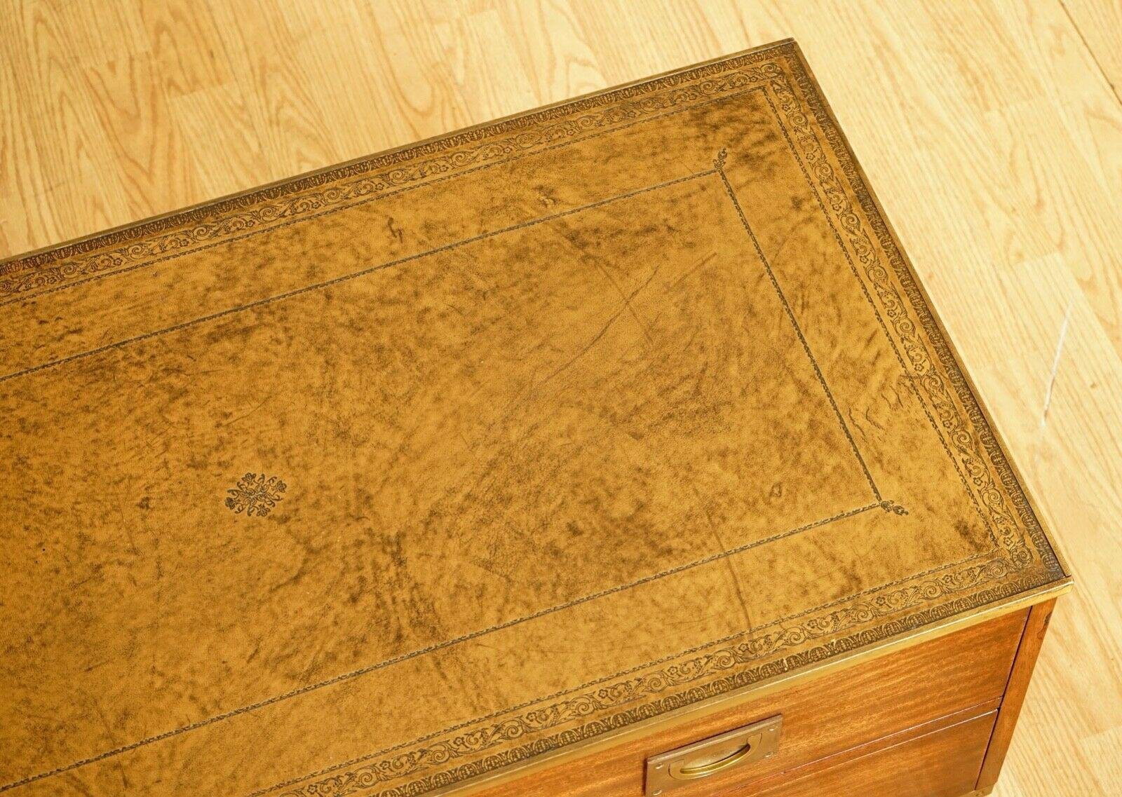 Commode en Cuir Marron de Bevan and Funnel en vente sur Pamono